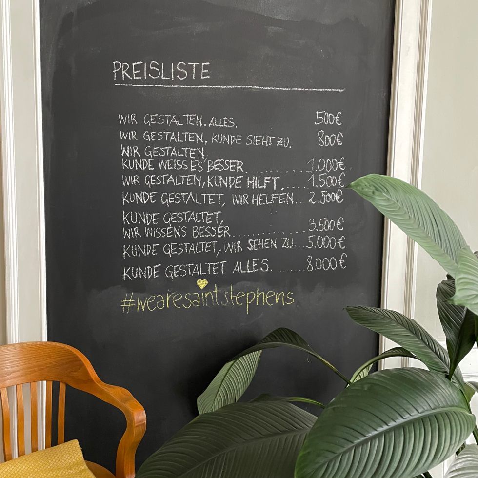 Alles hat seinen Preis!